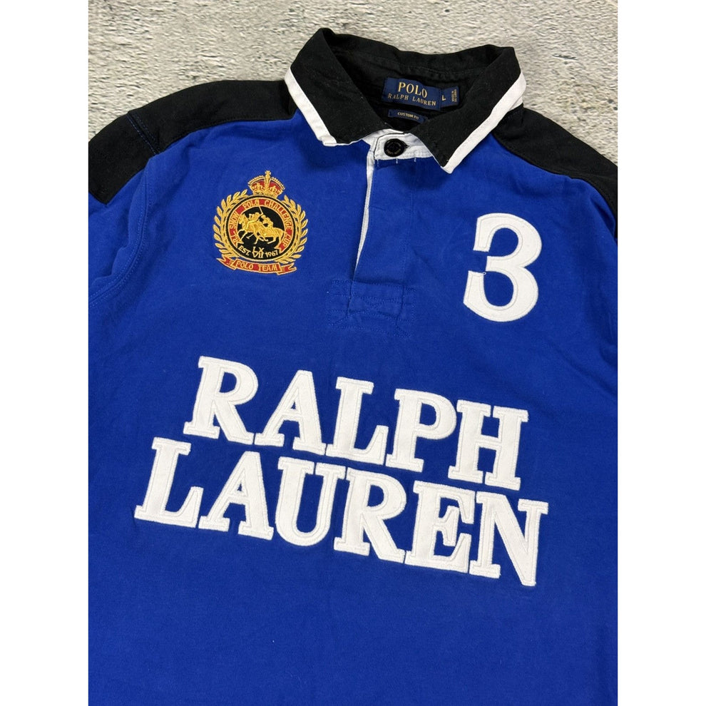 Chief Keef Polo Ralph Lauren big logo blue black white – Refitted